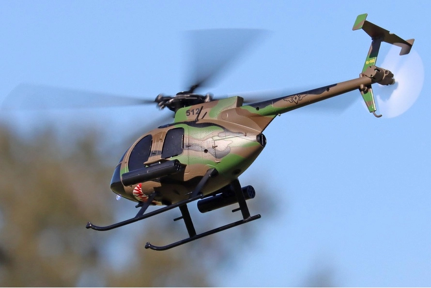 RotorScale MD-500 Defender “PAF” 120 Size Gyro Stabilized Helicopter ...