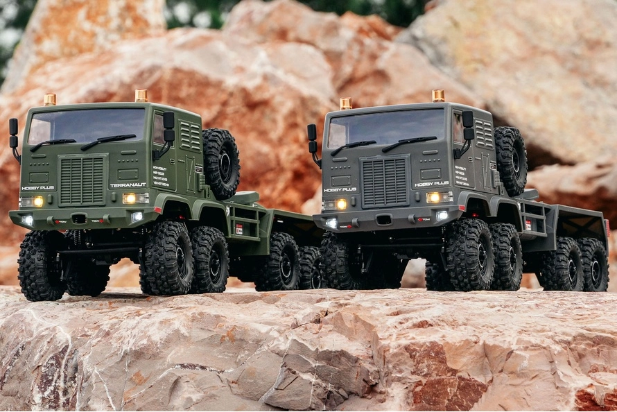 Hobby Plus CR18P Terranaut 8x8 Grey 1/18 Scale AWS Truck - RTR ...