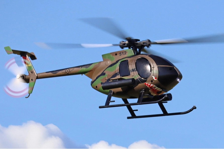RotorScale MD-500 Defender “PAF” 120 Size Gyro Stabilized Helicopter ...