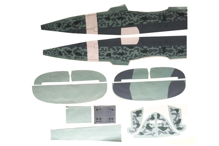 Nexa 1580mm Macchi MC-205 Veltro Covering Set (Fuselage and Tail ...